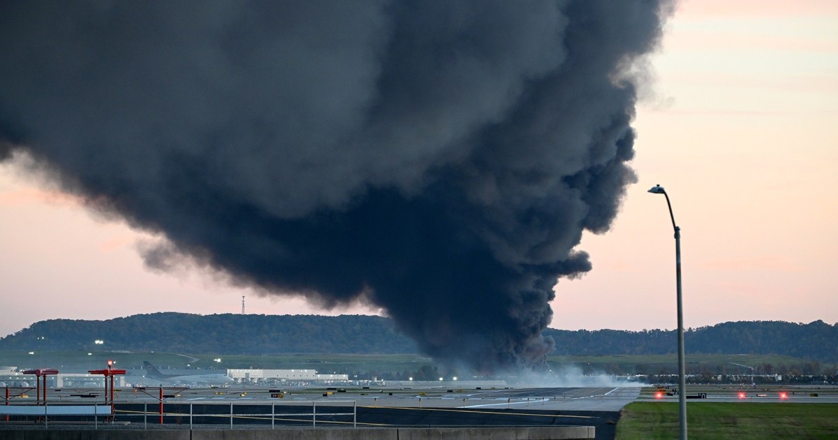 UPS Plane Crashes in Fireball on Takeoff Leaves 9 People Dead