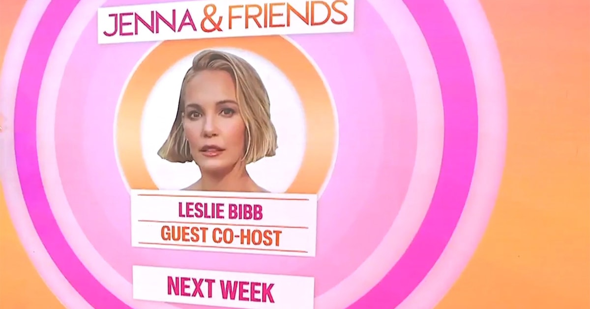 Jenna Bush Hager Announces Leslie Bibb as Her Guest Co-Host
