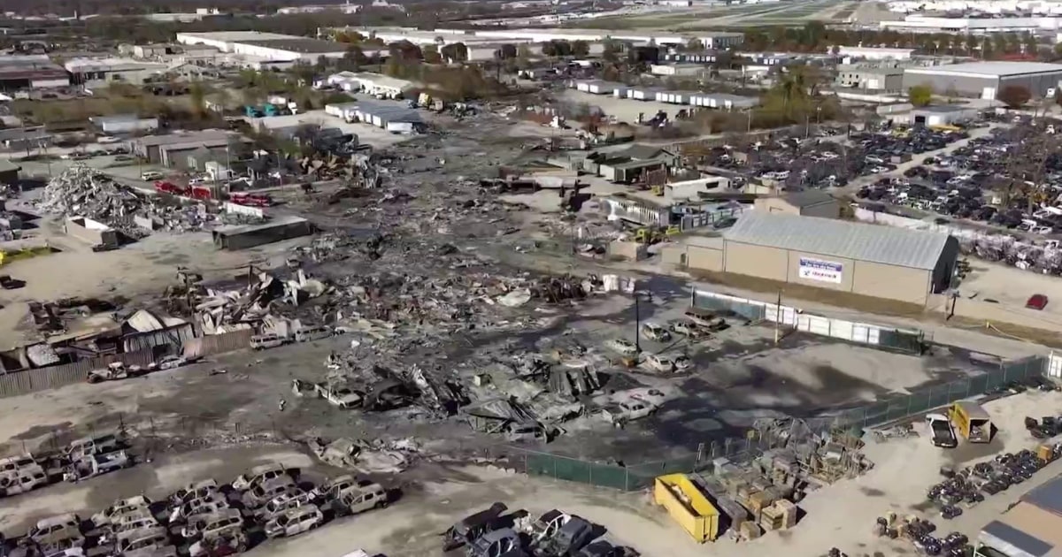 UPS and FedEx Ground Cargo Planes After Crash in Louisville
