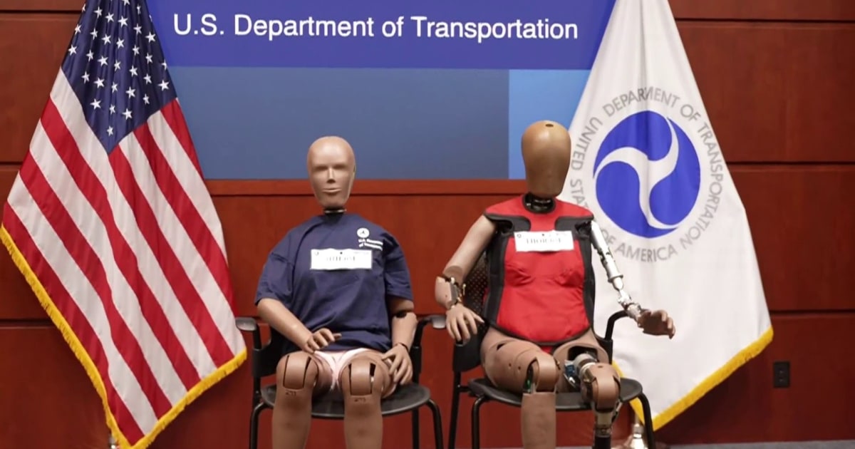 Transportation Department Unveils 1st Female Crash Test Dummy