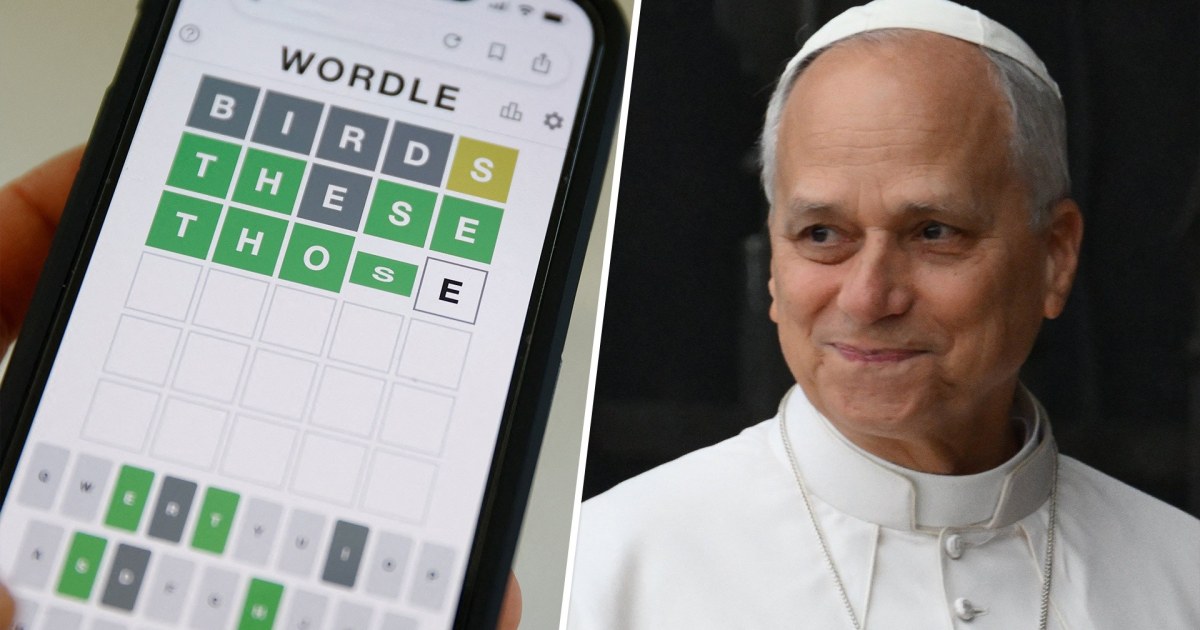Pope Leo XIV Reveals His Pontifical to Approach Wordle