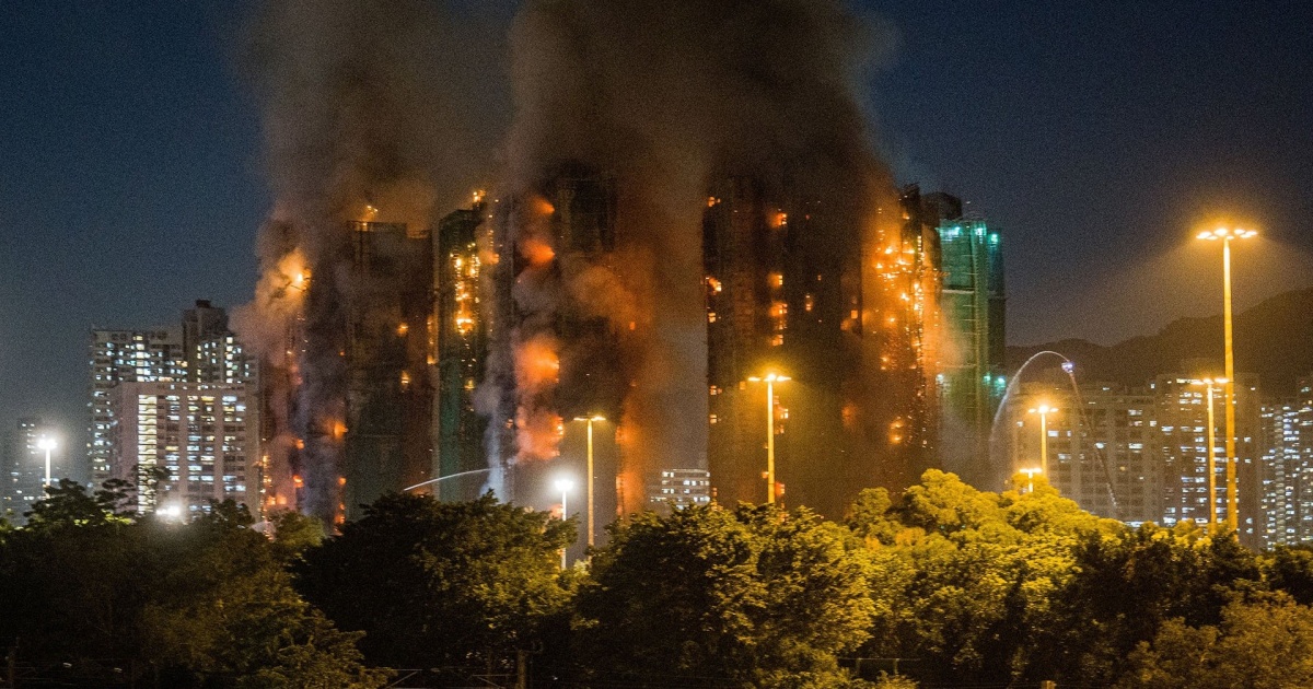 Hong Kong Fire Ravages Multiple High-Rises, Killing at Least 4