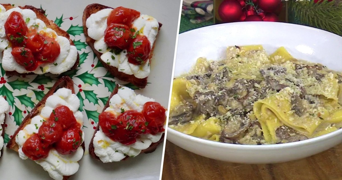 Festive Holiday Recipes: Cloud Toast and Mushroom Pappardelle