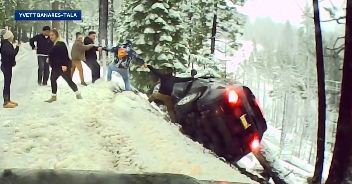 Good Samaritan Saves Couple After Car Rolls off Side of Highway