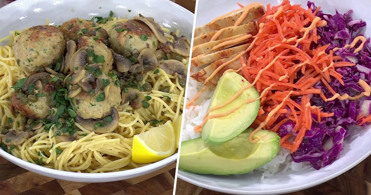 Shop This List: Chicken Piccata Meatballs, Chili Chicken Bowls!