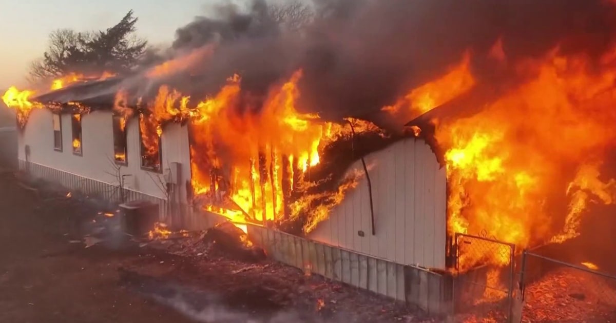 Raging Wildfires in Northwest Oklahoma Force Mass Evacuations