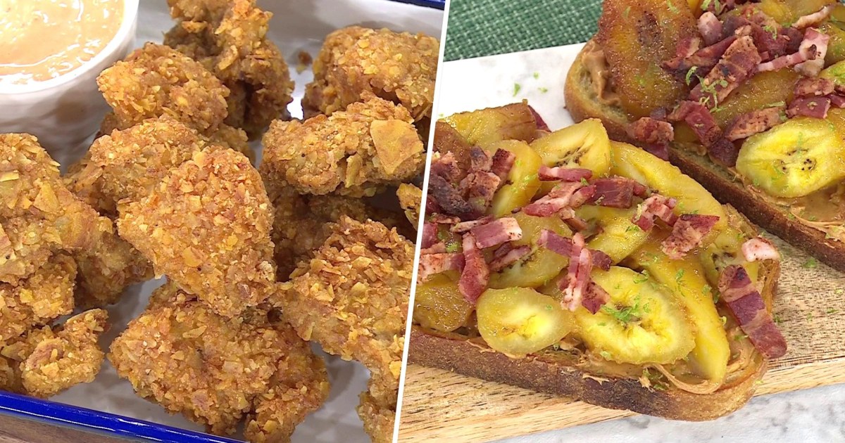 Plantain-Crusted Nuggets, PB & Bacon Sandwich: Get the Recipes