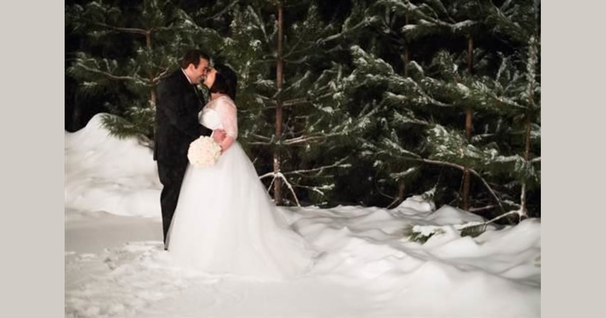 'We're not afraid of the snow': Real winter weddings to love