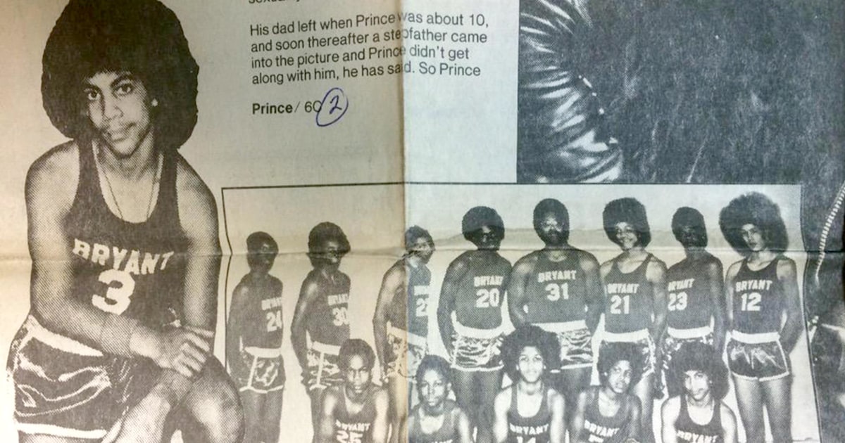Prince's junior high basketball photo is awesome