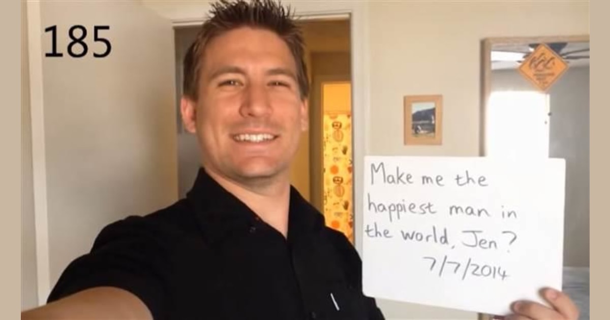 Man proposes 365 days in a row to prove his love