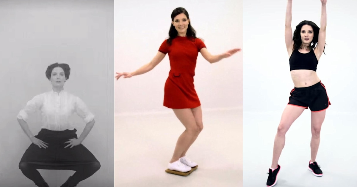 Watch 100 years of fitness fads play out in 100 seconds