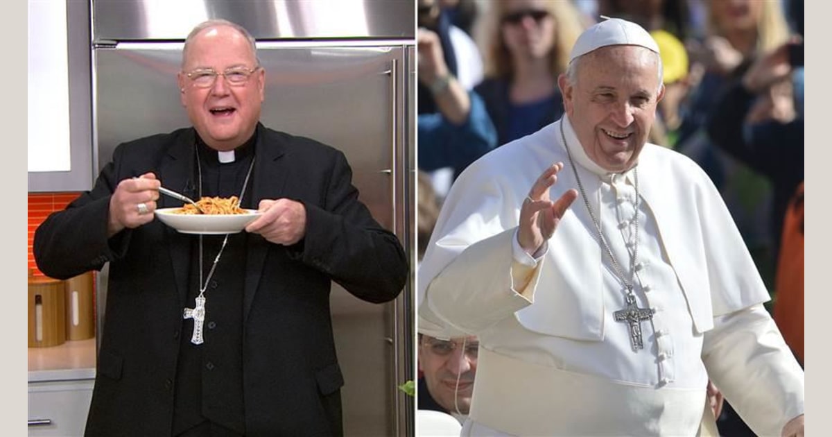 Cardinal Dolan's diet advice for Pope Francis: 'Get a new doctor!"