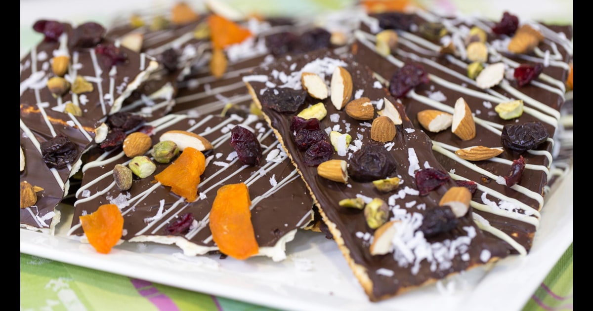 Chocolate-covered Matzo Bark