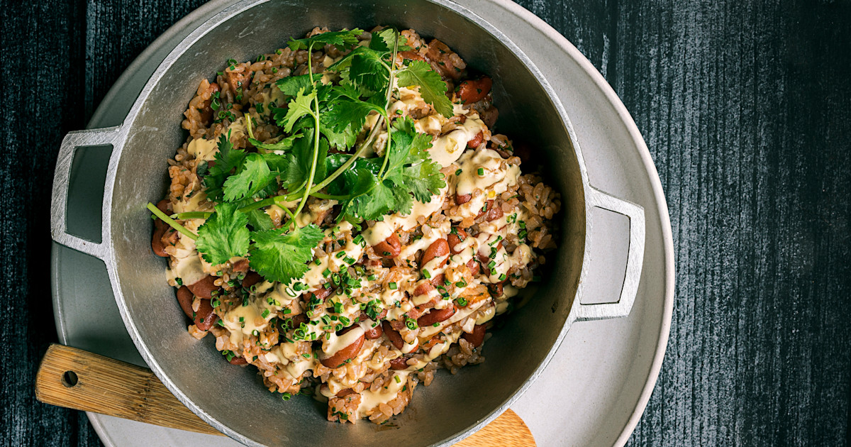 Make Puerto Rican-style red beans and rice