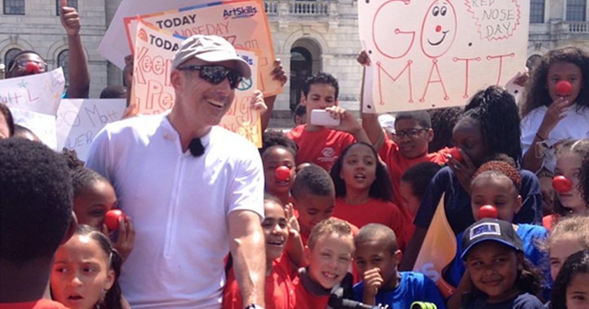 Matt Lauer finishes first day of his Red Nose bike ride