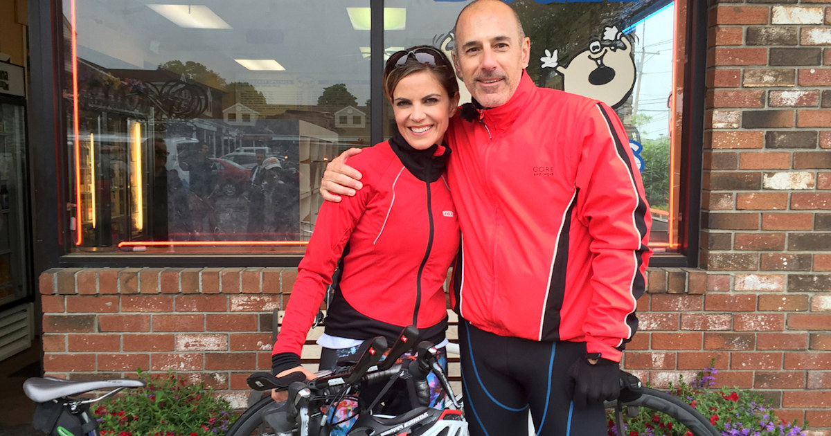 Red Nose bike ride: Matt Lauer cycles through rain (and wine country!)