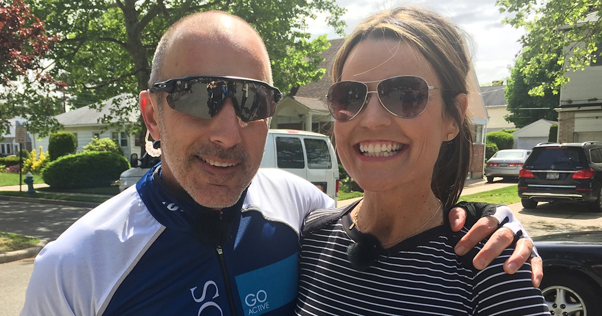Matt Lauer's Red Nose ride: Savannah, Lester help him power through