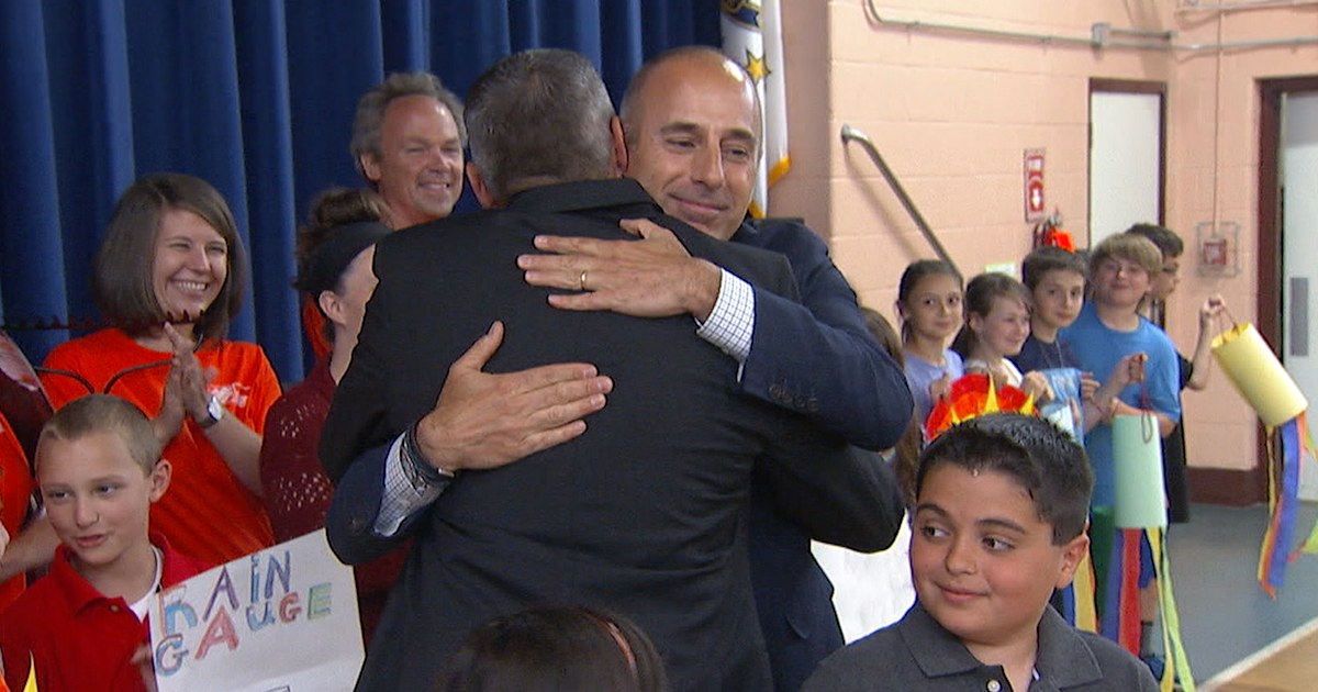 Watch Matt Lauer give Red Nose school a major surprise on the TODAY show