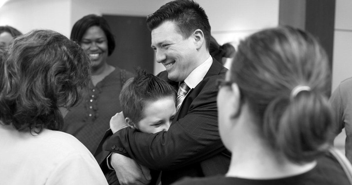 Adoptive dad celebrates first Father's Day