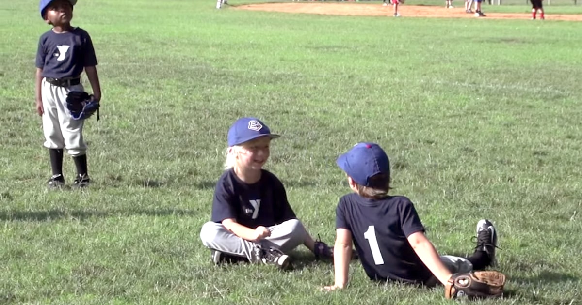 Video shows the funny side of a kid's T-ball game