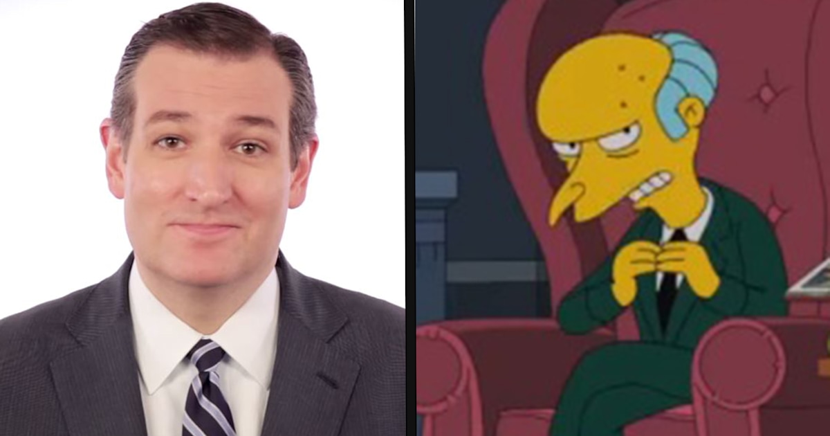 Presidential candidate Ted Cruz auditions for 'The Simpsons'