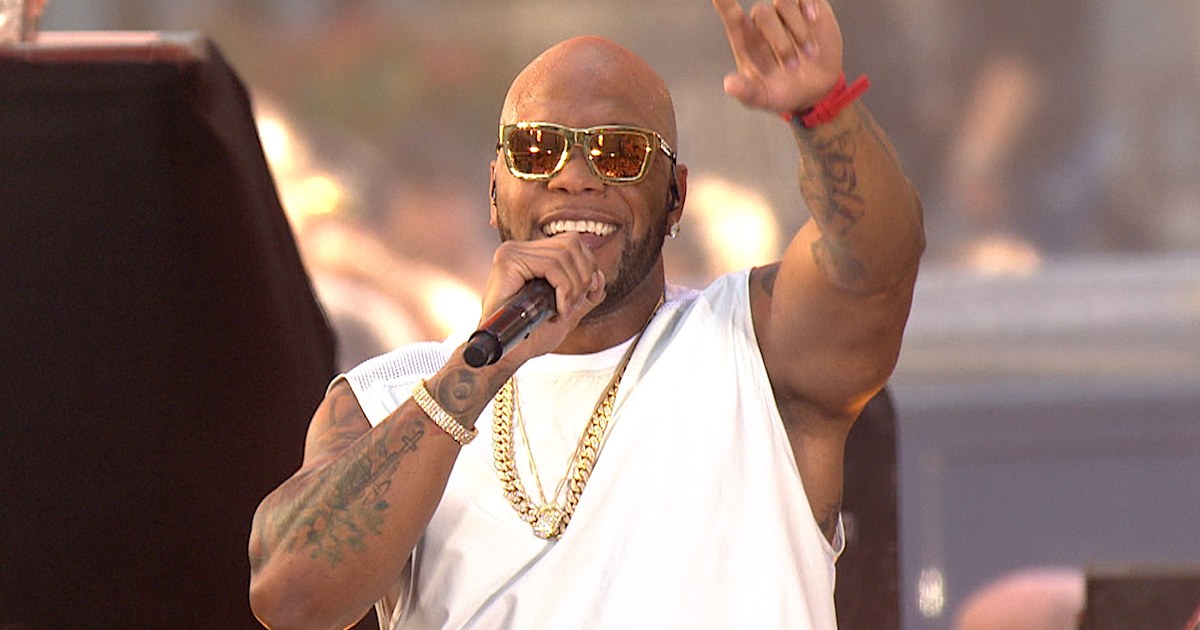 Flo Rida performs on TODAY plaza