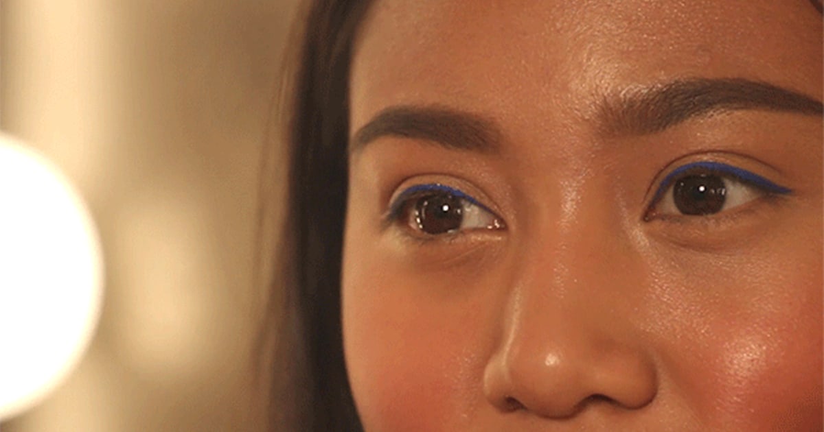 Electric-colored eyeliner is the easiest way to be bold with makeup