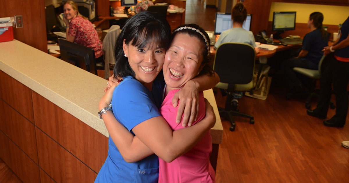 Orphaned sisters reunite after 40 years — working in the same hospital