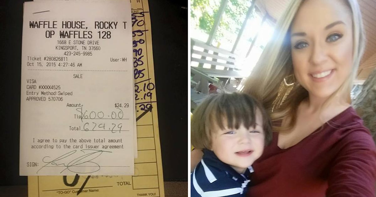 Lauren Ball, Waffle House waitress, gets $600 tip from customers