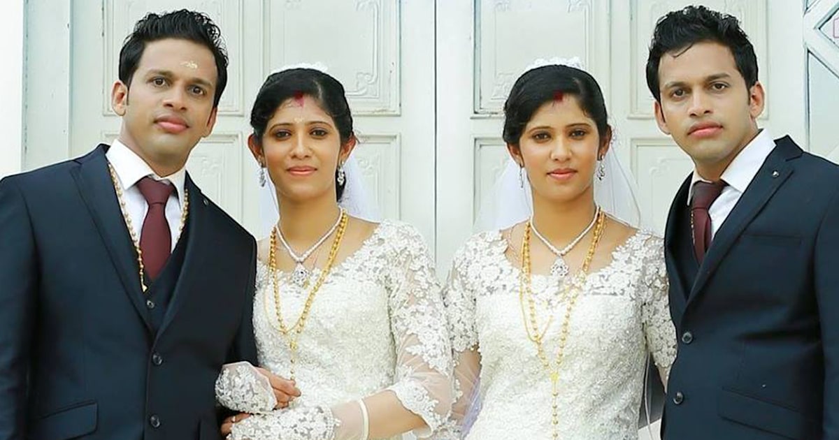 Two sets of identical twins marry in India, with twin priests and twin ...