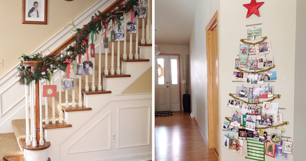 7 pretty (and easy!) ways to display holiday cards