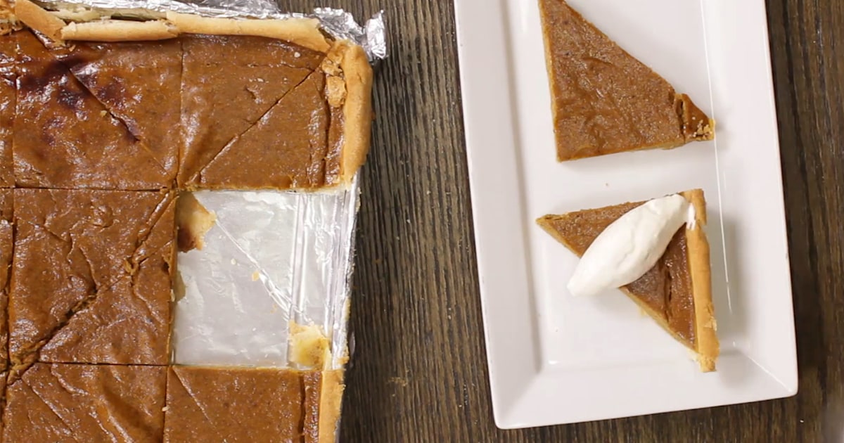 Make Thanksgiving pumpkin pie in bulk with this easy recipe