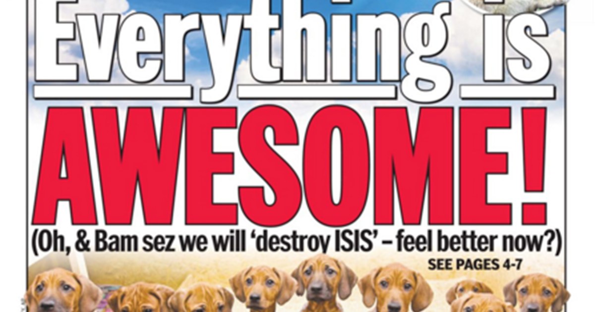 Daily News' ‘Everything is awesome!’ front page pushes back on gun ...
