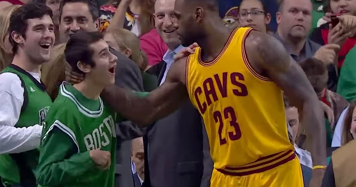 LeBron James leaves special needs teen athlete in awe with a mid-game ...