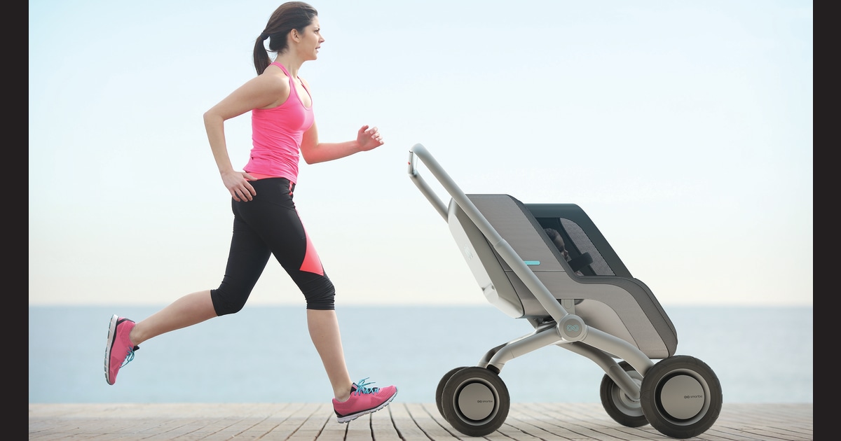 Smartbe, a self-propelling 'smart stroller,' aims to make parents ...
