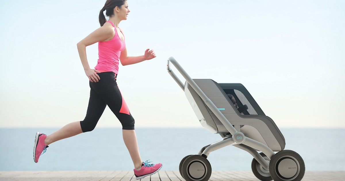 Smartbe, a self-propelling 'smart stroller,' aims to make parents ...