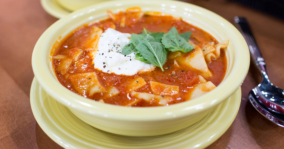5-Ingredient Lasagna Soup