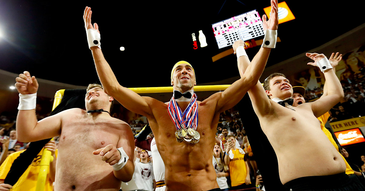 Michael Phelps and his Speedo distract free throw shooters at ASU ...