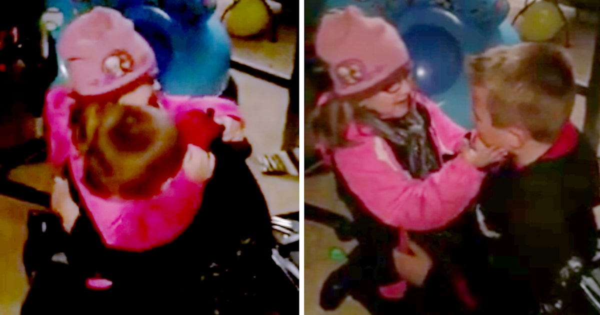 Young boy cries happy tears over little sister buying him a pet hamster