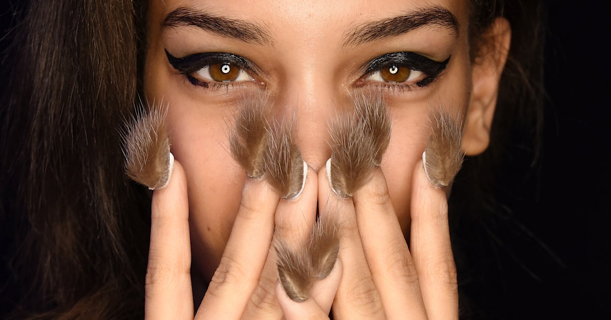 Furry nails: Libertine's runway show at New York Fashion week debuts trend