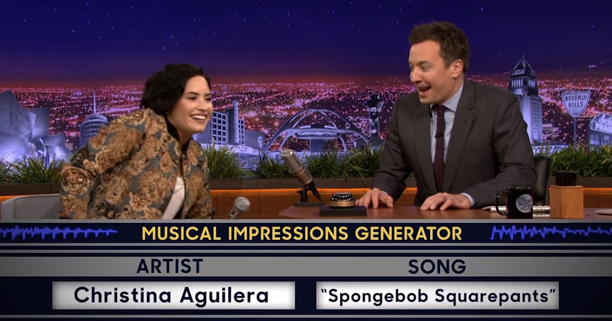 Demi Lovato belts out perfect Cher, Christina Aguilera impressions on ...