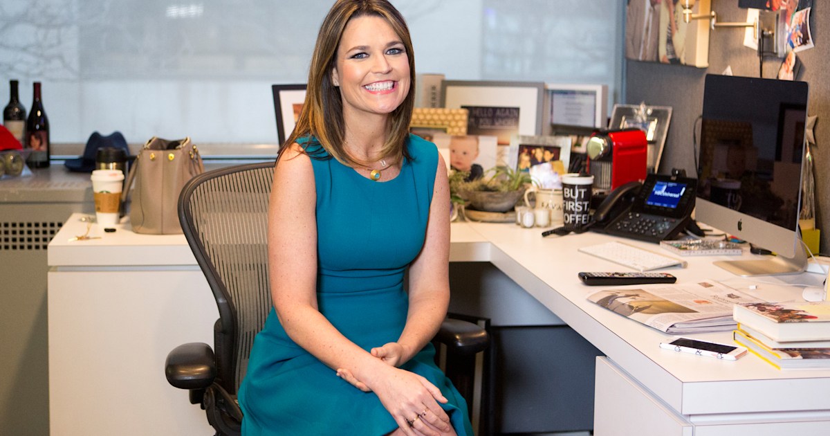 Savannah Guthrie welcomes you inside her TODAY Show dressing room