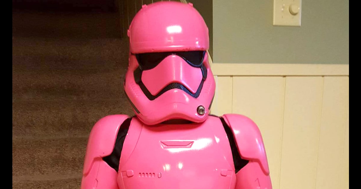 Meet the pink stormtrooper: Dad designs 'Star Wars' costume