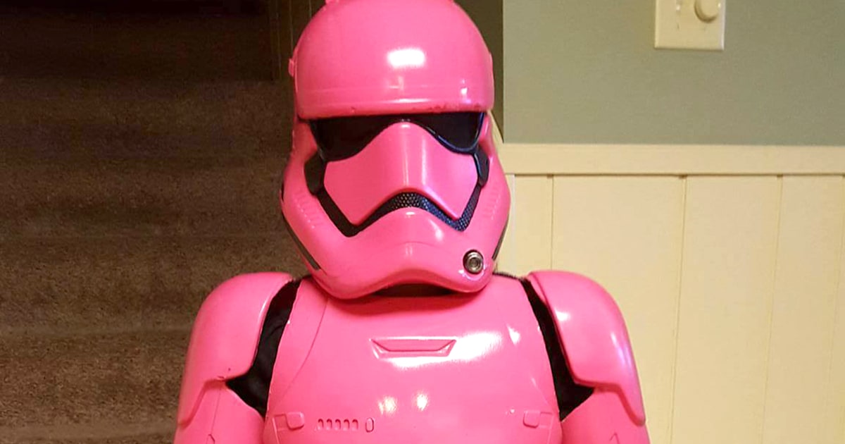 Meet the pink stormtrooper: Dad designs 'Star Wars' costume