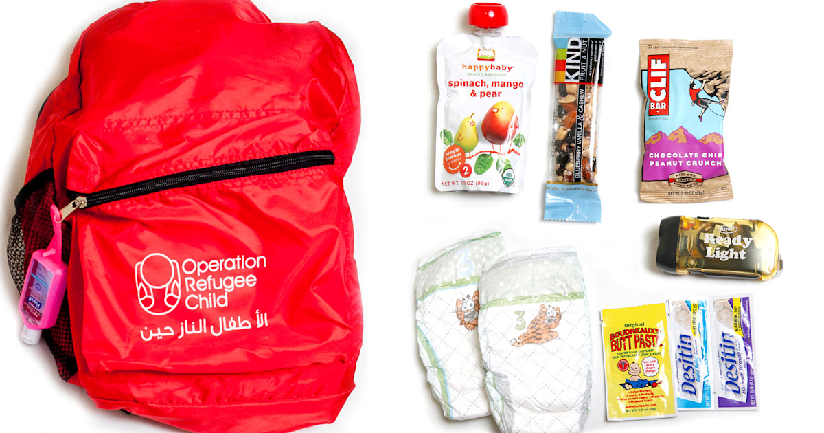 Refugee crisis: Look inside Operation Refugee Child backpack
