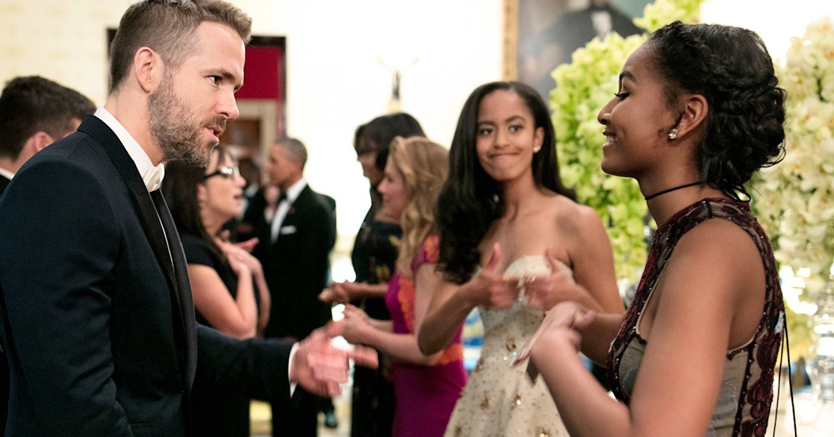 Malia Obama supports sister Sasha in adorable meeting with Ryan Reynolds