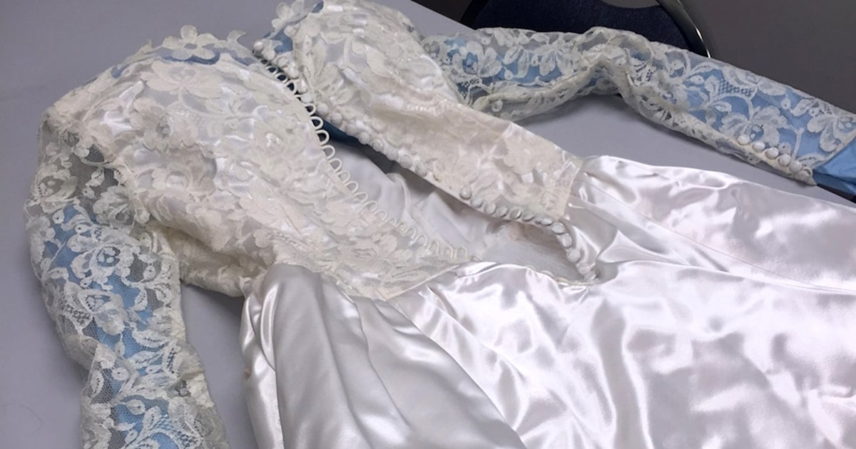 Wedding gown worn by two generations found after Illinois tornado