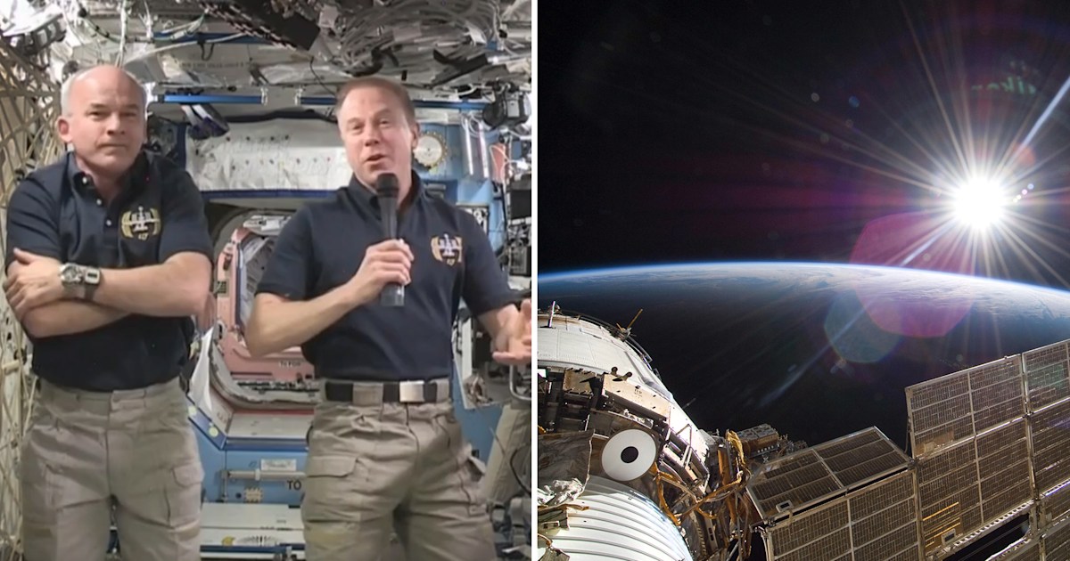 NASA astronauts share their morning routine — in near-weightlessness