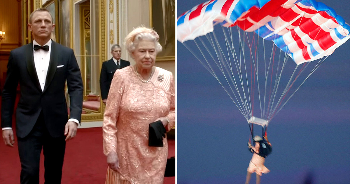 Queen Elizabeth II at 90: Funny moments, James Bond skydive