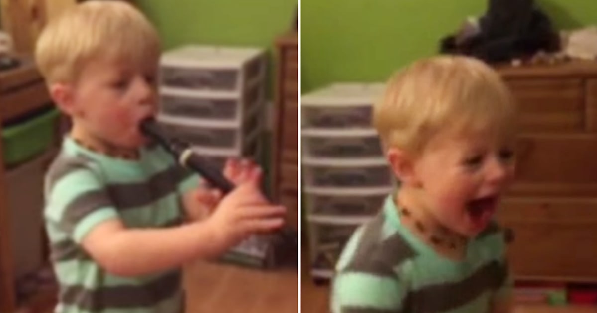 Boy who is deaf rejoices after hearing recorder for the first time